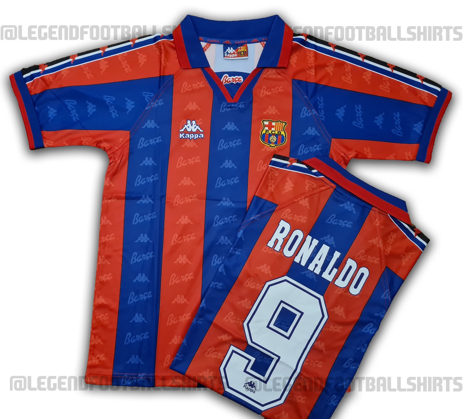 Barcelona Classic Retro Football Shirt 1996 1997 RONALDO R9 95 - Etsy UK