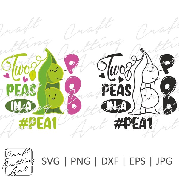 Two Peas in a Pod Embroidery Design - Etsy