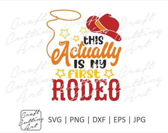 This Actually is My First Rodeo Svg - Etsy