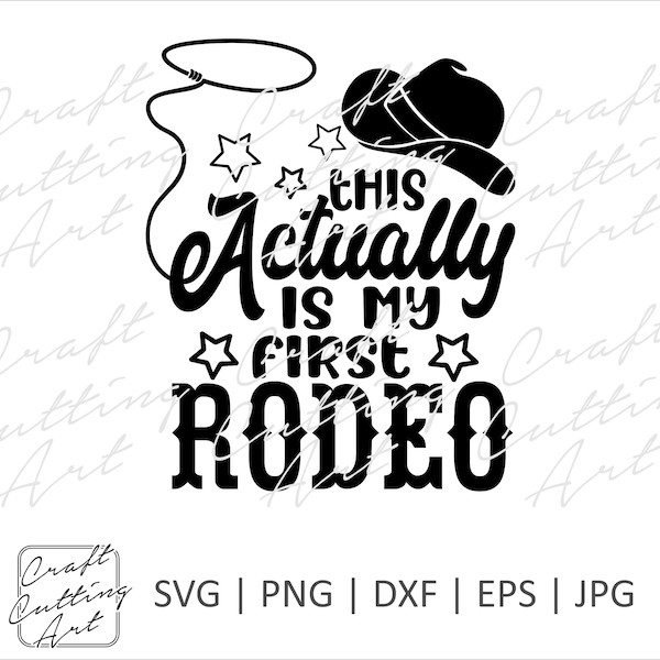 My First Rodeo Svg - Etsy