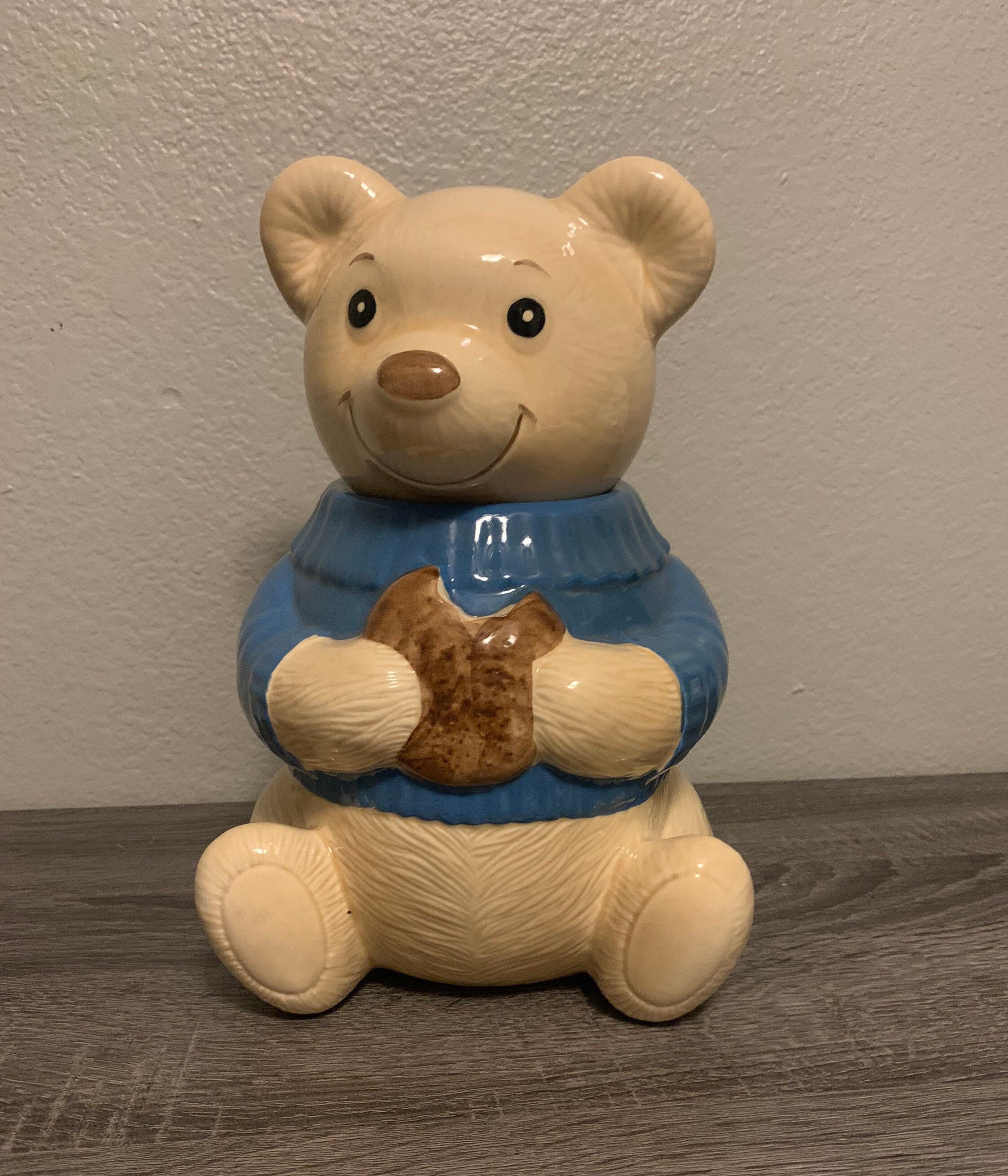 Vintage ceramic Metlox USA teddy bear cookie jar teddy bear | Etsy