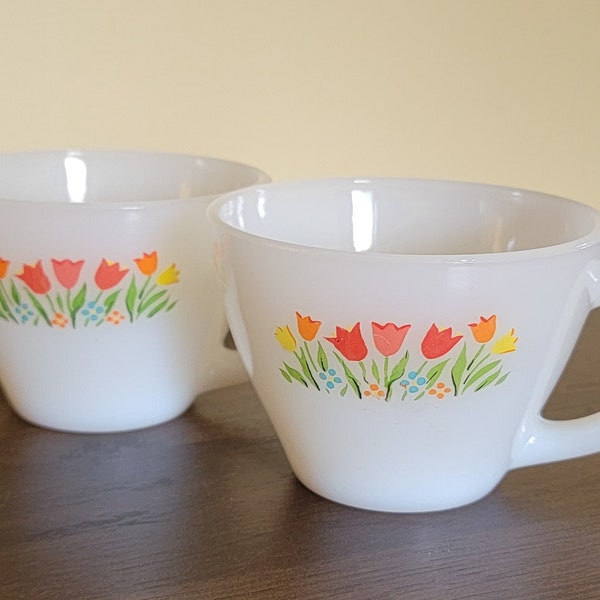 Fire King Tulip - Etsy