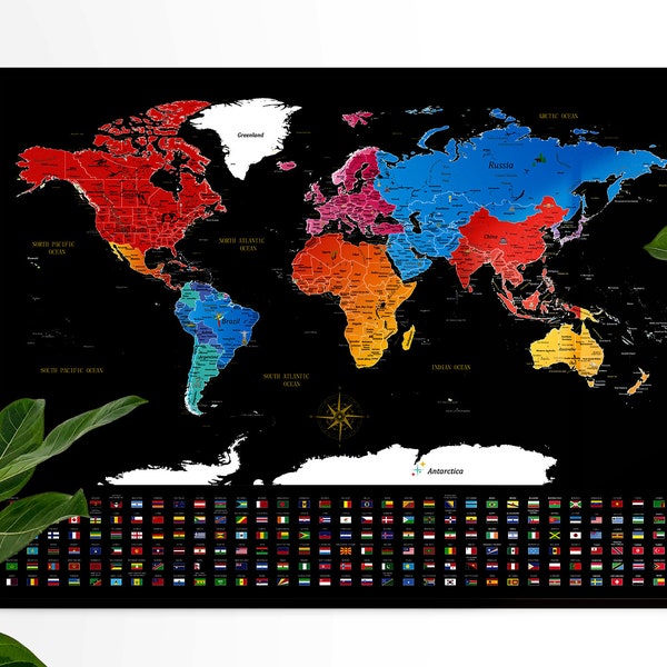 Scratch off World Map - Etsy