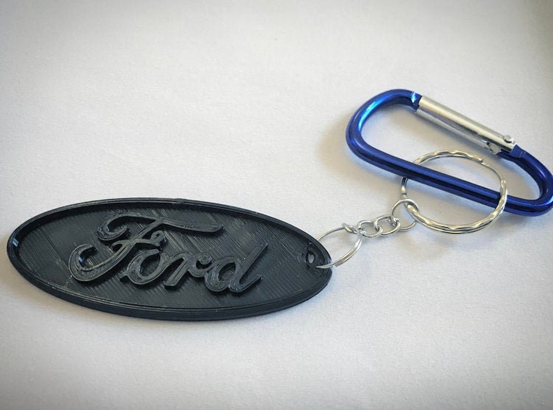 3D Printed FORD Keychain Keyring 3D Printing Cars Cars Keys Dimensional ...