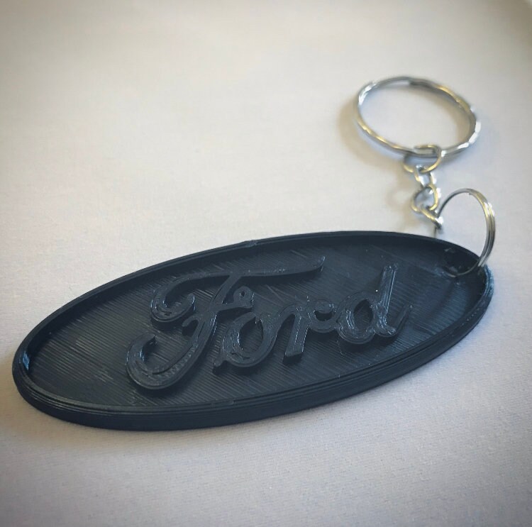 3D Printed FORD Keychain Keyring 3D Printing Cars Cars Keys Dimensional ...