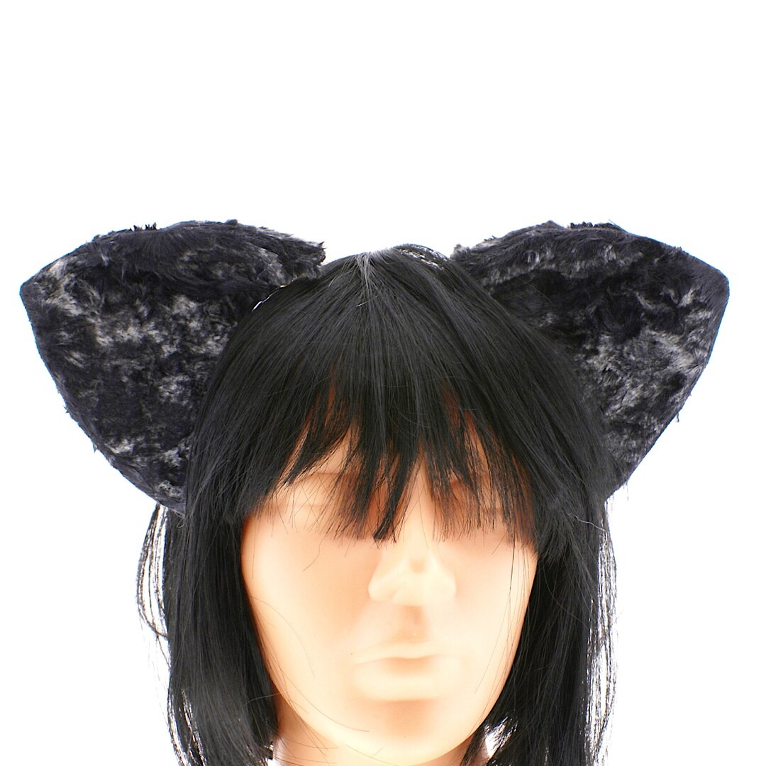 Black Grey Cat Ears Cosplay Cat Ears Kawaii Ears Cat Neko Ears Neko
