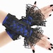 Black White Gloves Fingerless Gloves Ruffled Gloves Warmers - Etsy