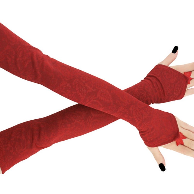 Red Opera Gloves - Etsy