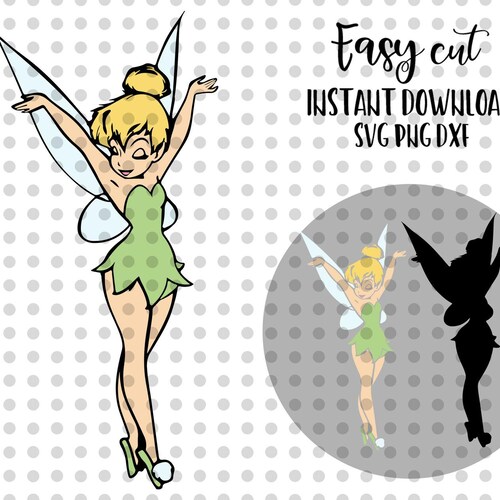Tinkerbell SVG & PNG Clipart Files Printable Images Digital - Etsy Canada