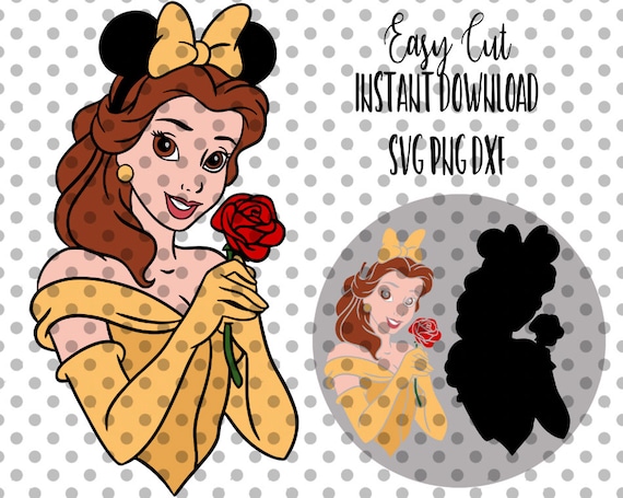 Belle Rose SVG ears svg Beauty svg Beast Svg Printable | Etsy