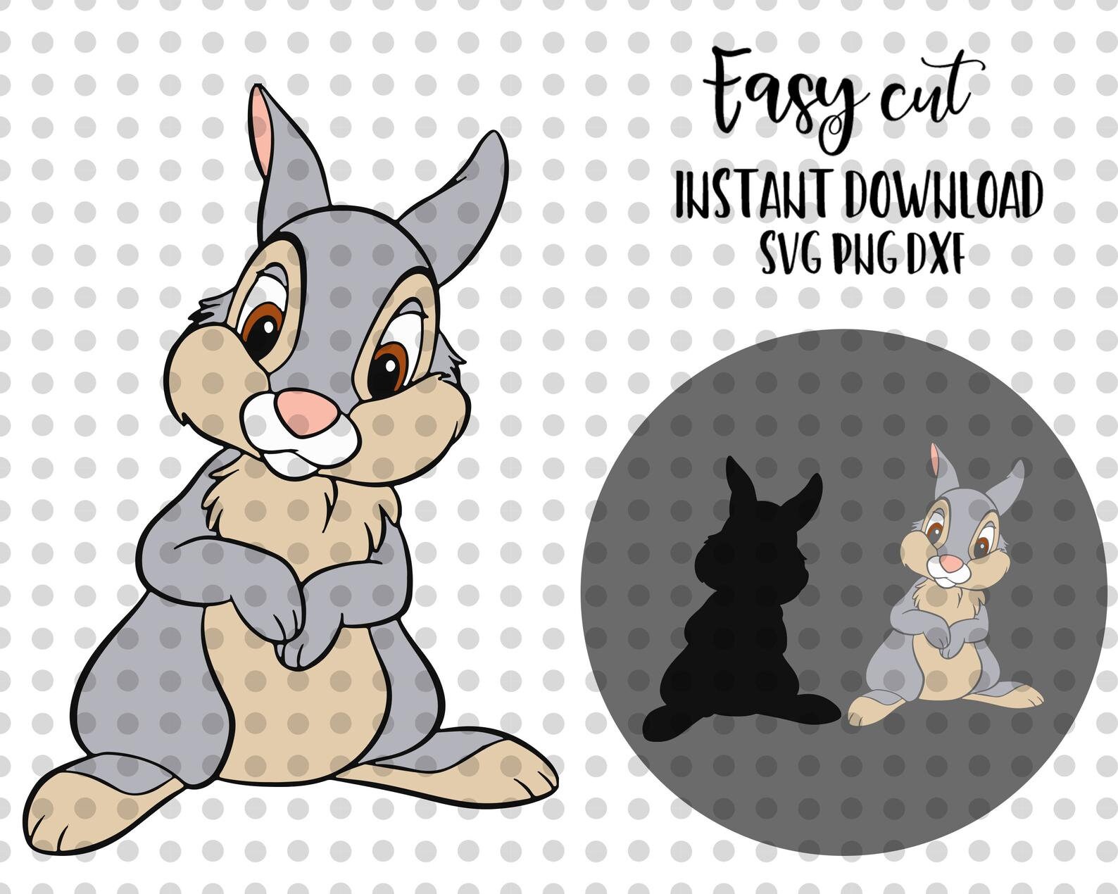 Thumper SVG & PNG Clip Files Printable Images Digital - Etsy UK