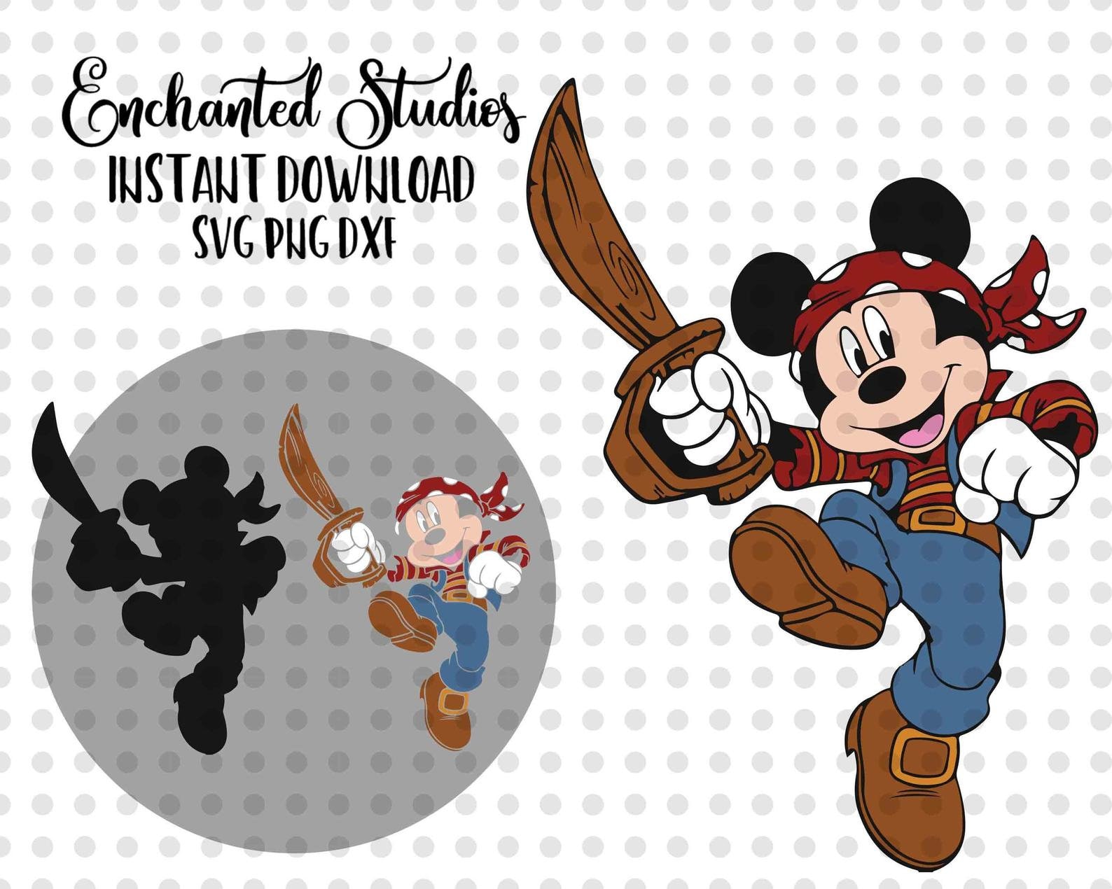 Pirate Mickey Head Clip Art