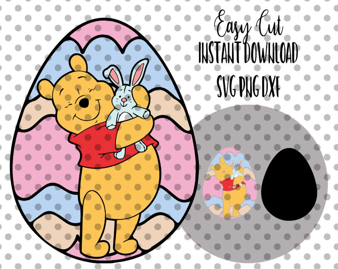 Easter Egg Bunny SVG PNG DXF Cutting Files Easter Svg Bunny - Etsy
