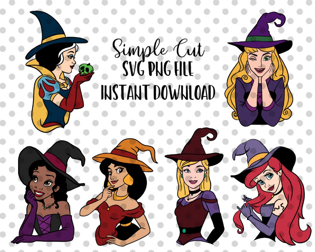 Villian Princess Witches SVG Bundle PNG Files Digital - Etsy Canada