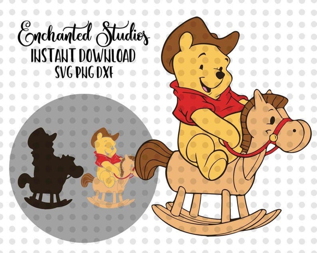 Cowboy Bear SVG PNG DXF Cutting Files Cricut Silhouette - Etsy