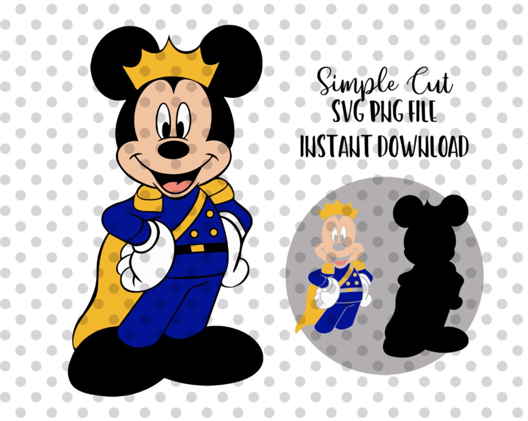 Royal Blue Prince Mouse Clipart SVG PNG Clip Art Files Mouse - Etsy
