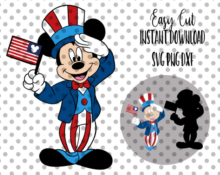 Mickey Mouse 4th Of July Clipart