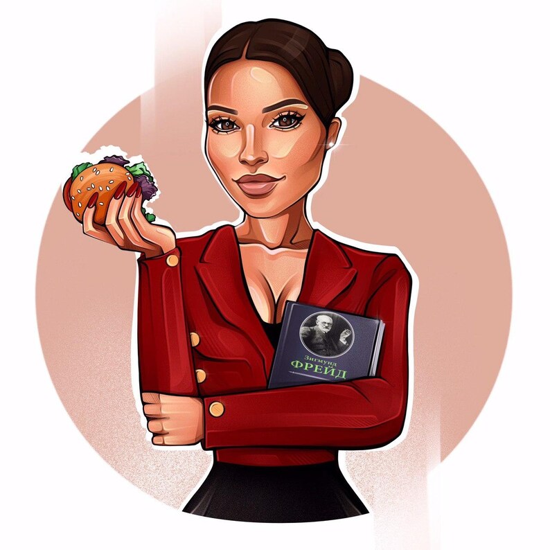 Portrait Logo Custom Logo Portrait Cartoon Portrait | Etsy