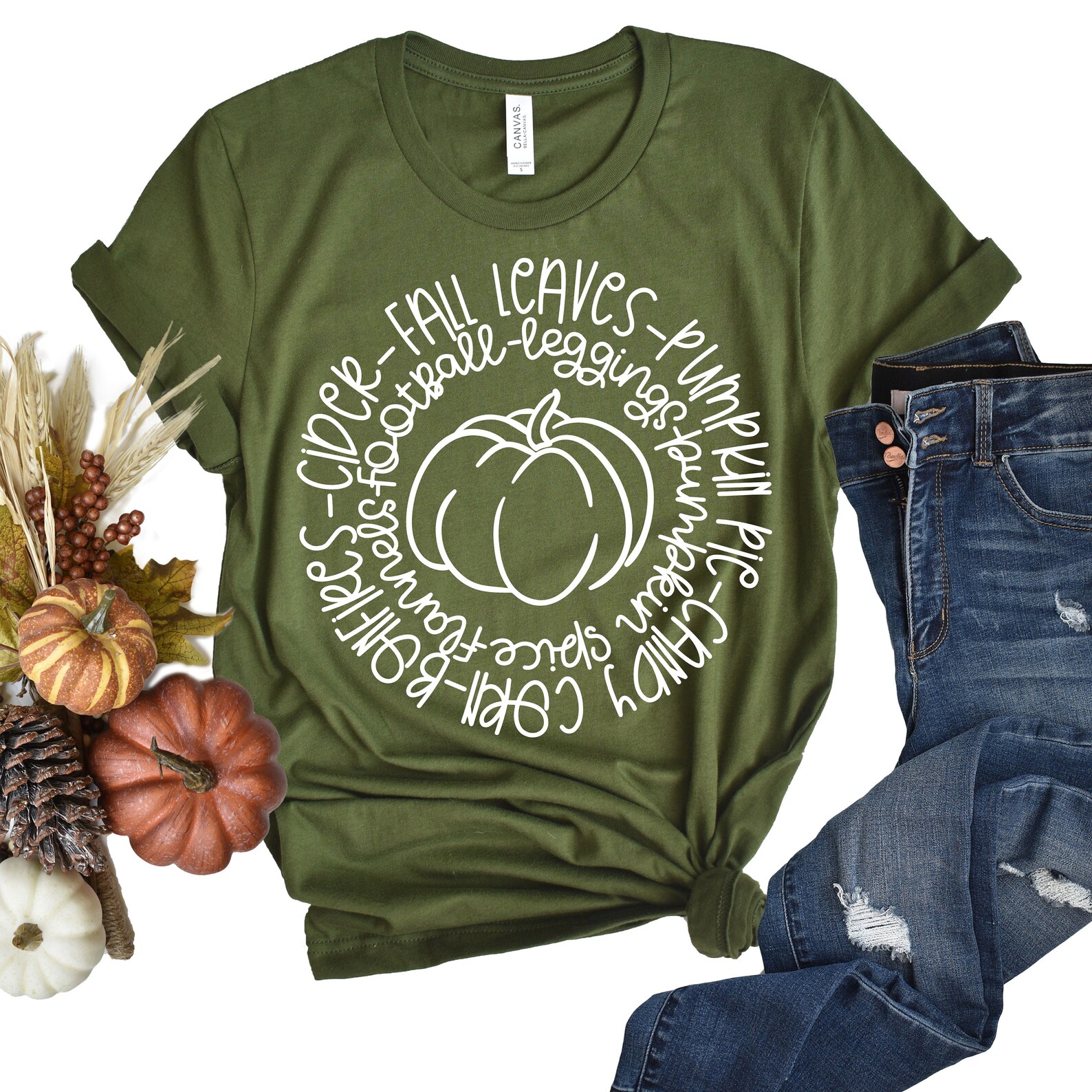 Fall Shirt, Fall Words Pumpkin Shirt, Fall Leaves, Candy Corn, Bonfires ...