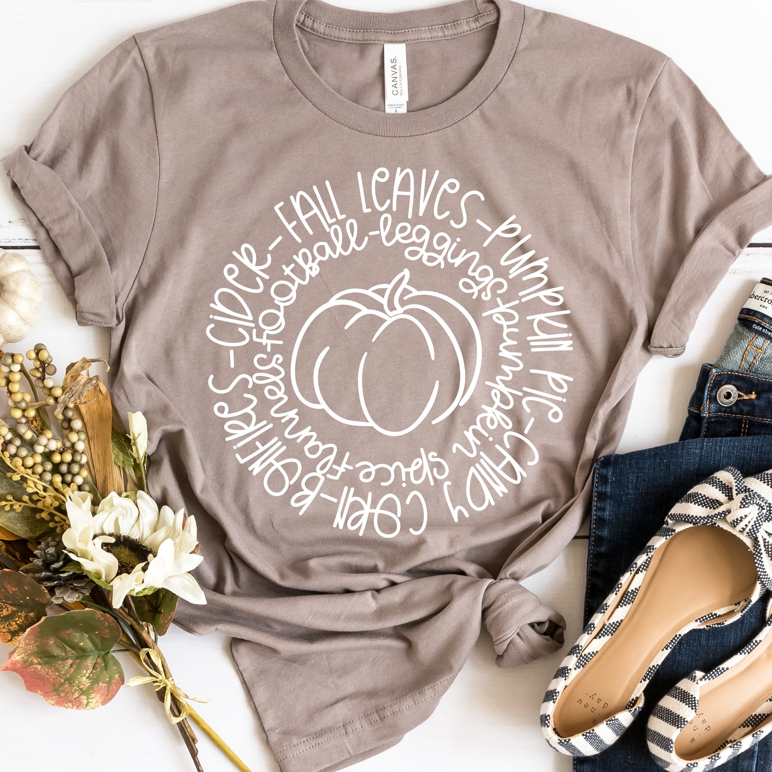 Fall Shirt Fall Words Pumpkin Shirt Fall Leaves Candy Corn | Etsy