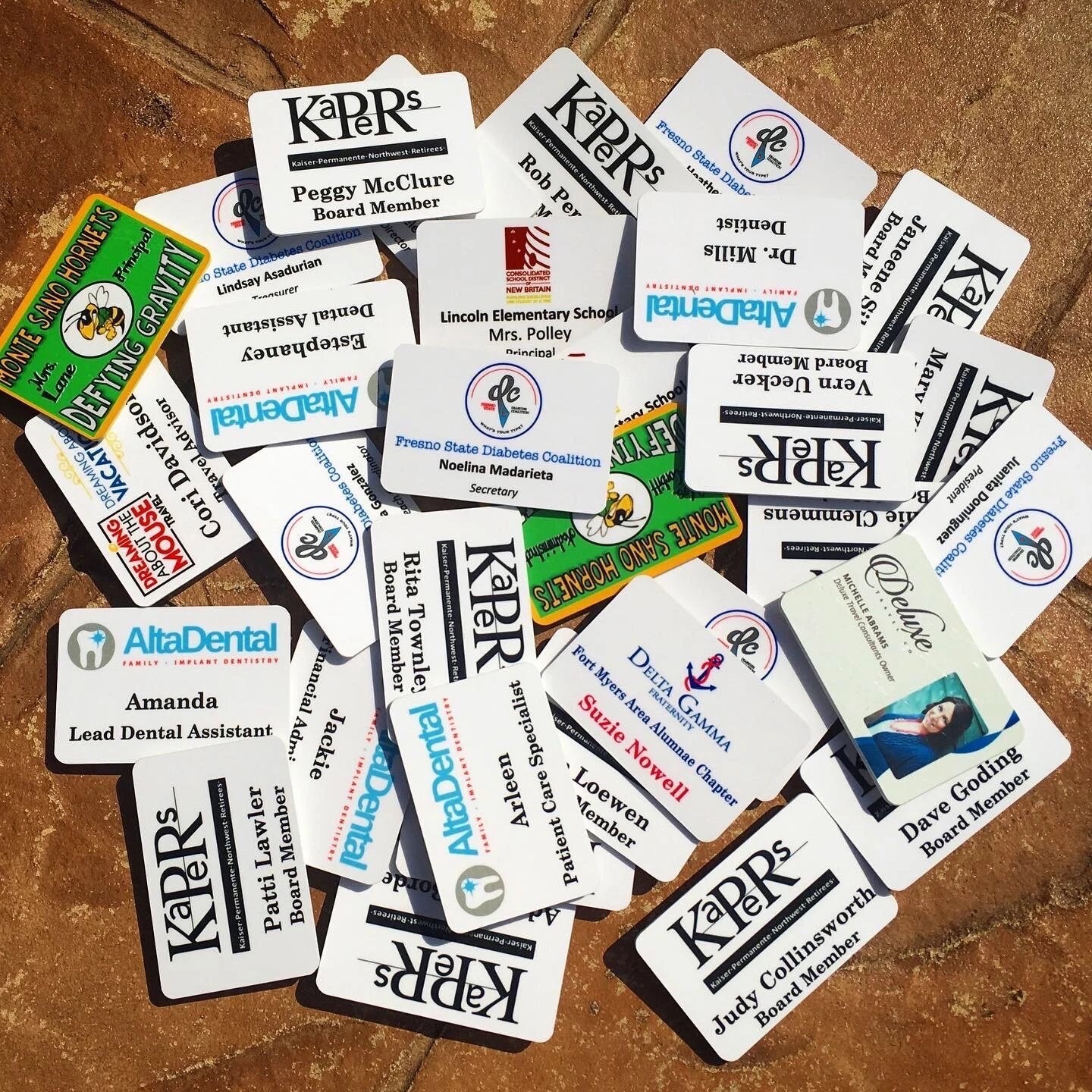 Custom Personalized Full Color Name Badge with Magnetic | Etsy