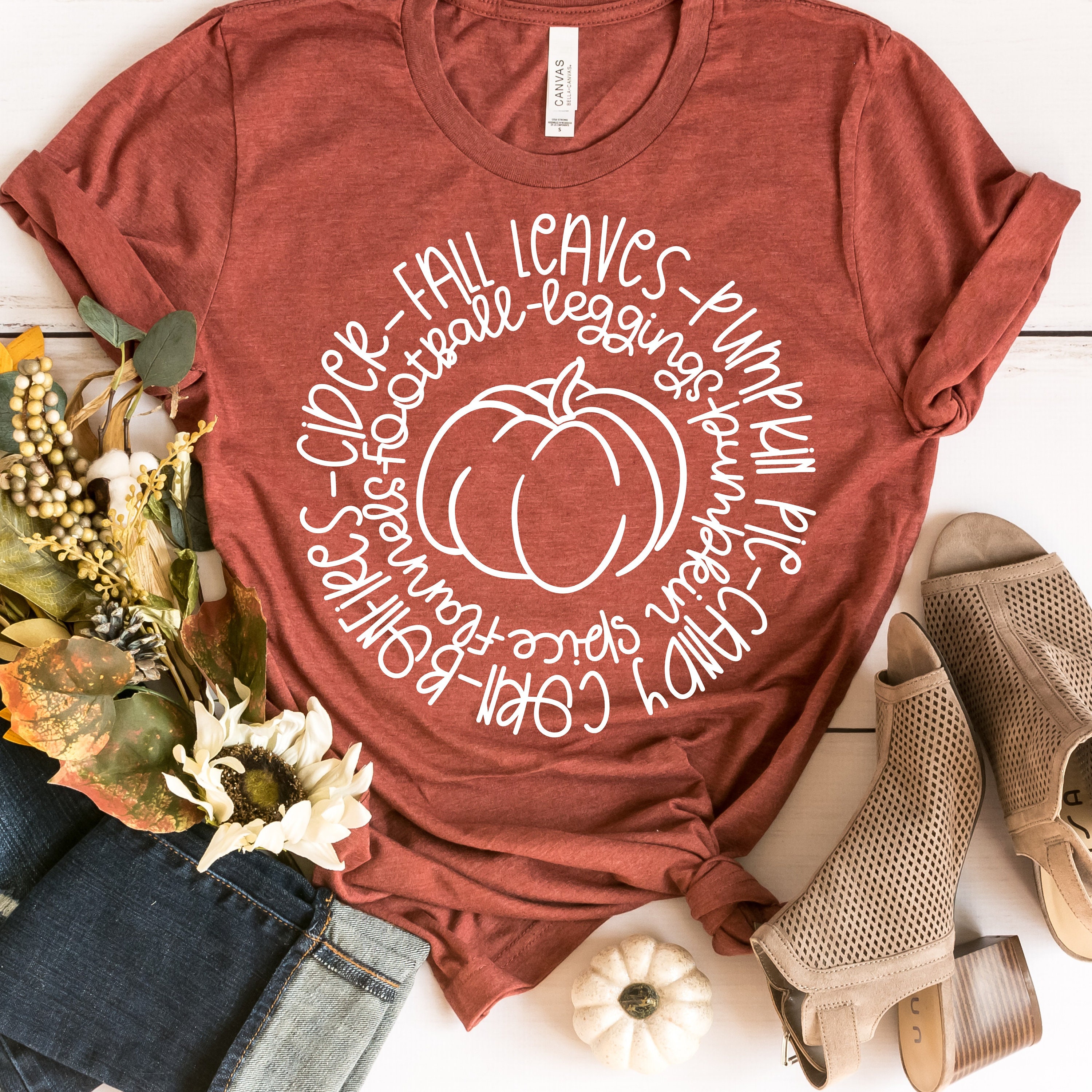 Fall Shirt Fall Words Pumpkin Shirt Fall Leaves Candy Corn | Etsy