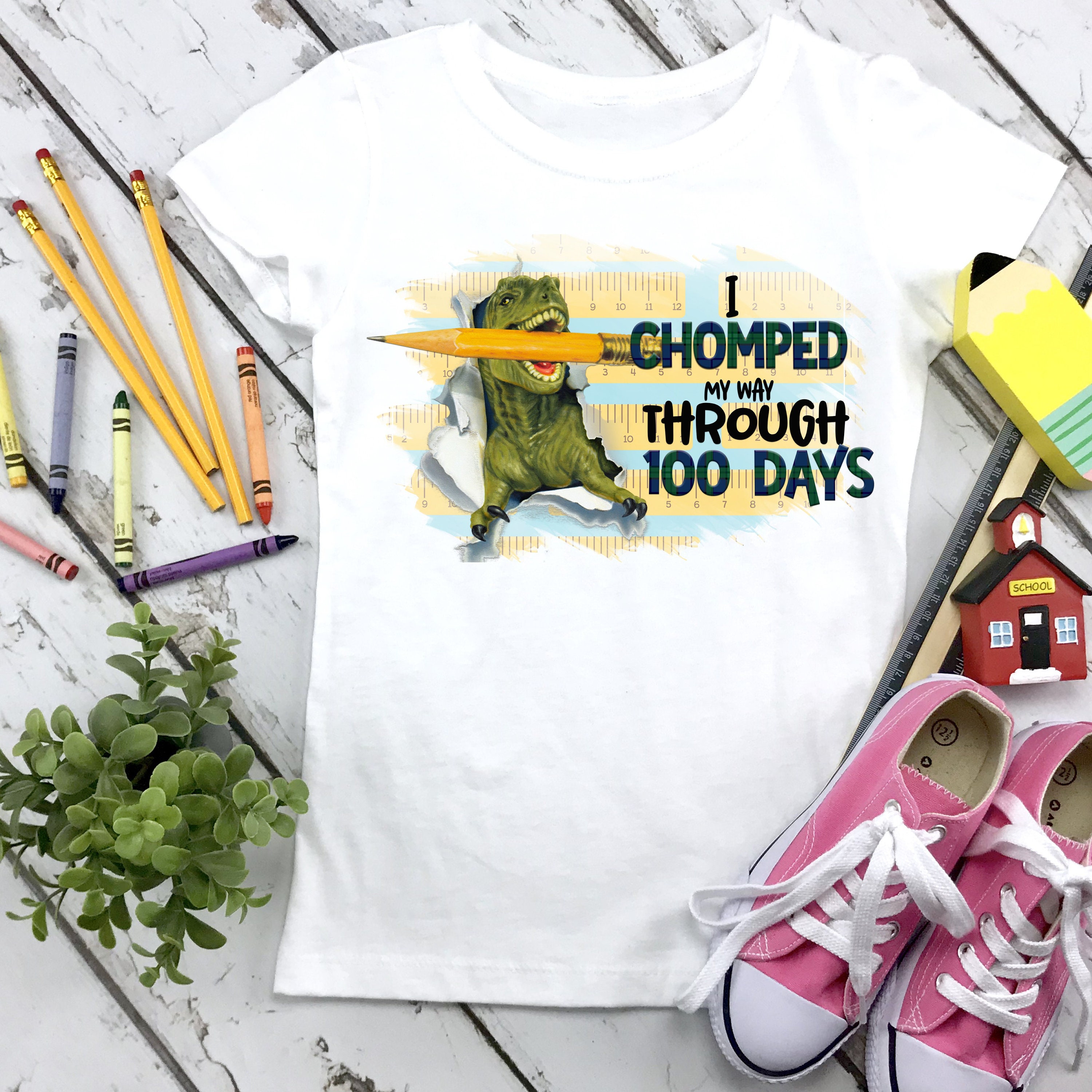 100 Days Dinosaur Shirt 100 Days of School 100th Day of - Etsy