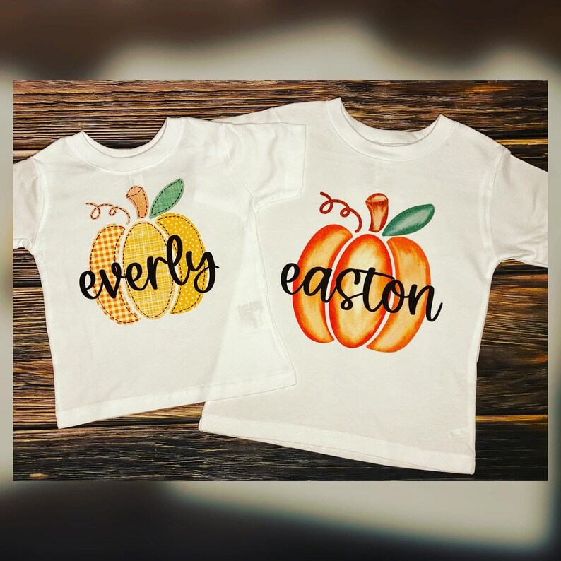 CUSTOM Personalizable Kids Pumpkin Shirt Fall Festival - Etsy