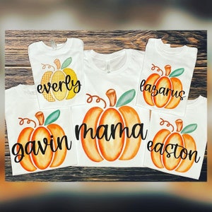CUSTOM Personalizable Kids Pumpkin Shirt, Fall Festival, Harvest ...