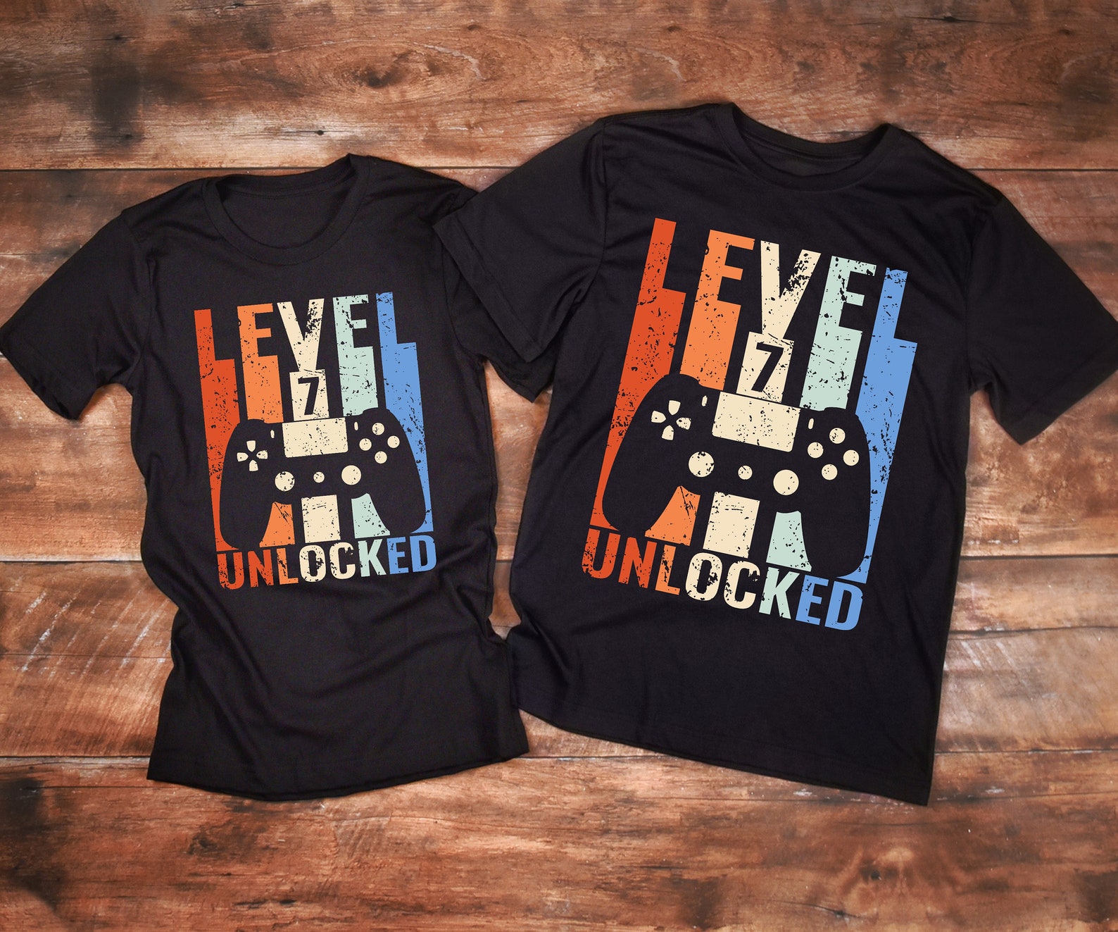 Level 7 Unlocked Shirt, Level 7 Gamer Shirt, 7th Birthday Shirt, 7th ...