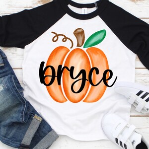 CUSTOM Personalizable Kids Pumpkin Shirt, Fall Festival, Harvest ...