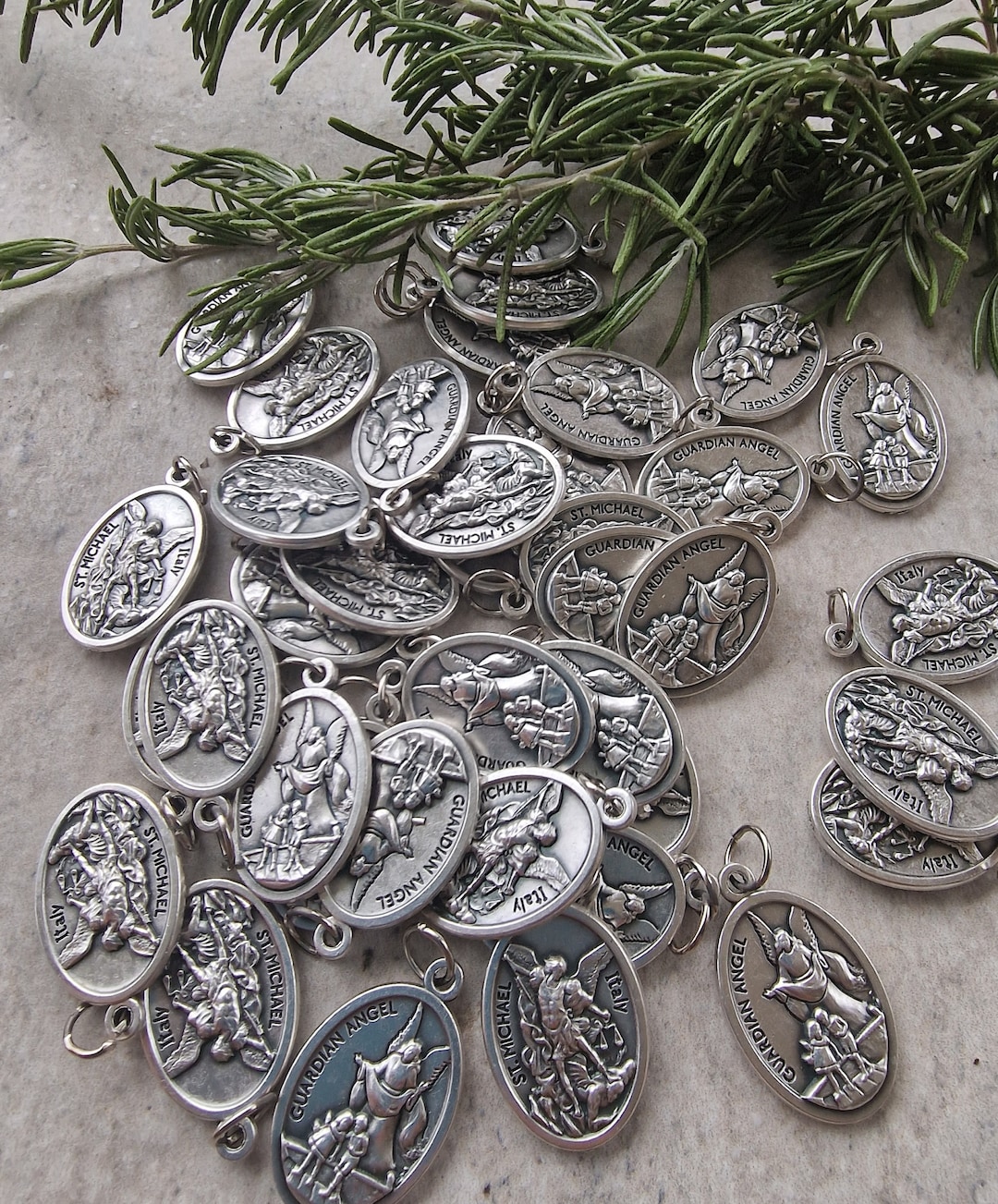 WHOLESALE St Michael / Angel Guardian Medals, Lot Bulk 5, 10, 20, 50 ...