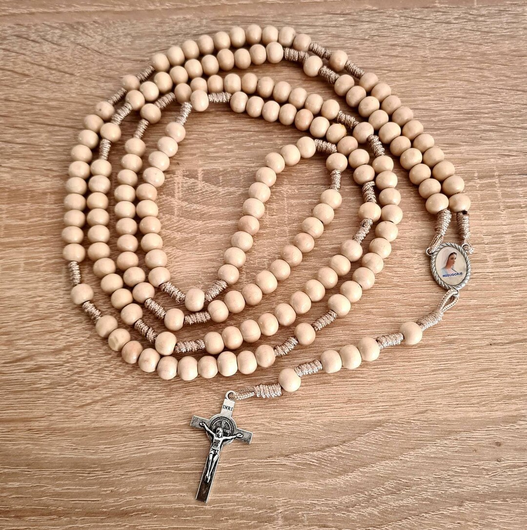 HANDMADE ROSARY 15 Decade, 20 Decade, Wooden Wall Rosary, Large Rosary ...
