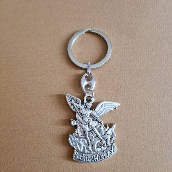 St Michael the Archangel Keychain - Etsy