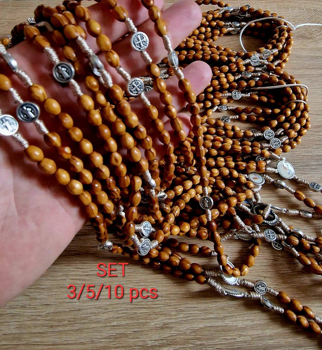 WHOLESALE Traditional Rosaries, Handmade Medjugorje Rosary, Set 3, 5 ...