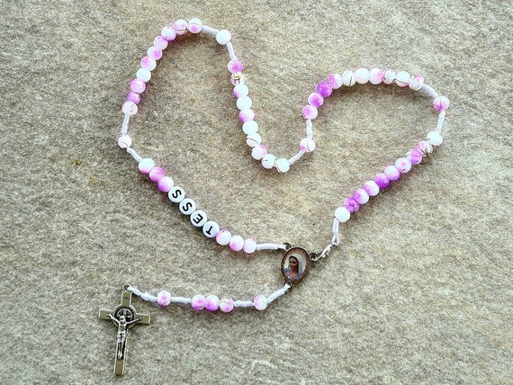 PERSONALIZED NAME CUSTOM rosary handmade personalised rosary | Etsy