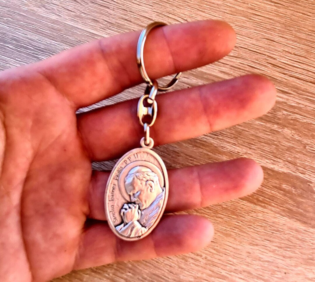 Sant Pope John Paul II Keychain, Catholic Gift, Christian Keychain ...
