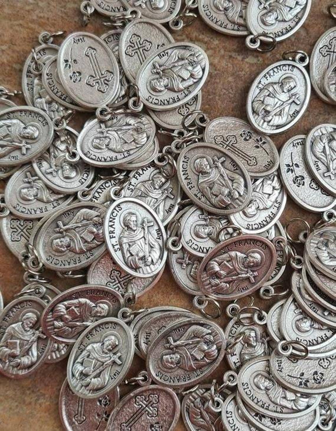 Wholesale ST FRANCIS MEDALS, Box 5, 10, 20, 50 Pcs, Holy Medals ...