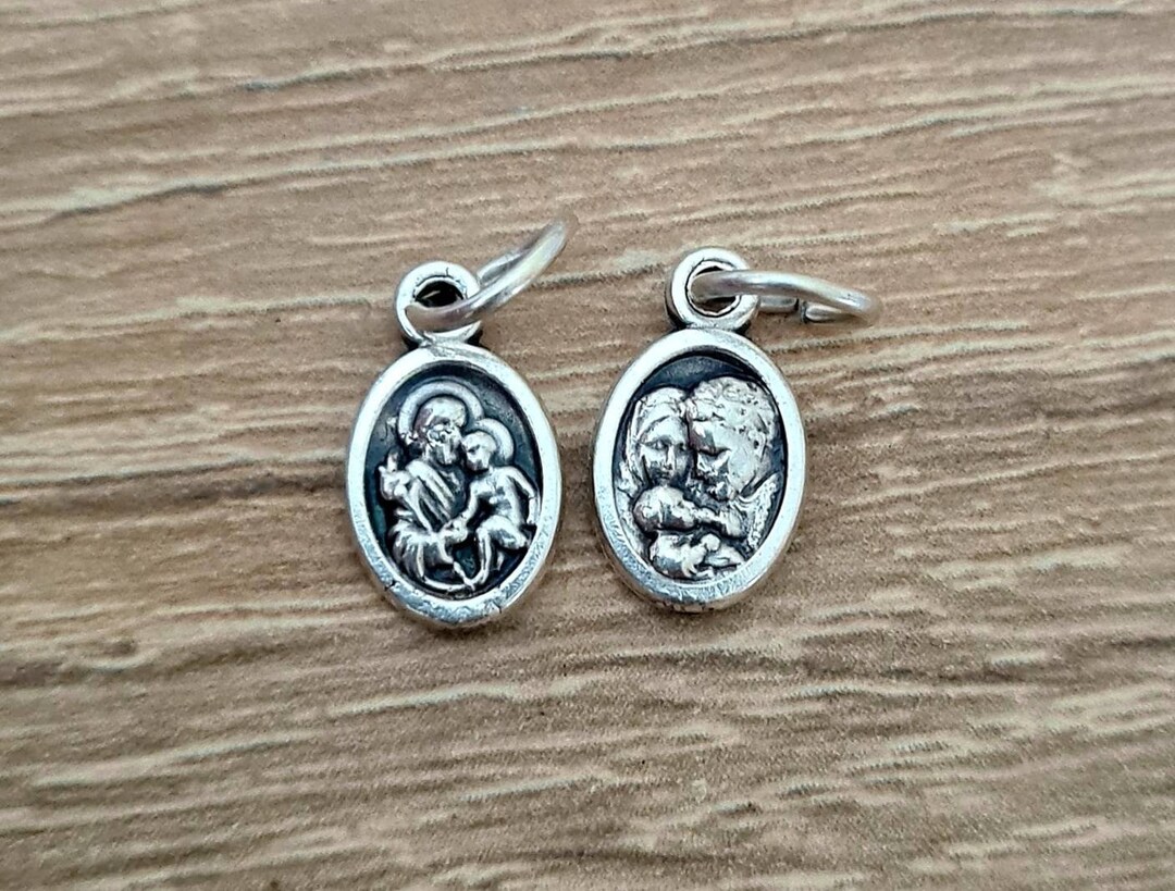 ST JOSEPH / Holy Family Small Medals Box 20, 50, 100 Pcs, Holy Medals ...