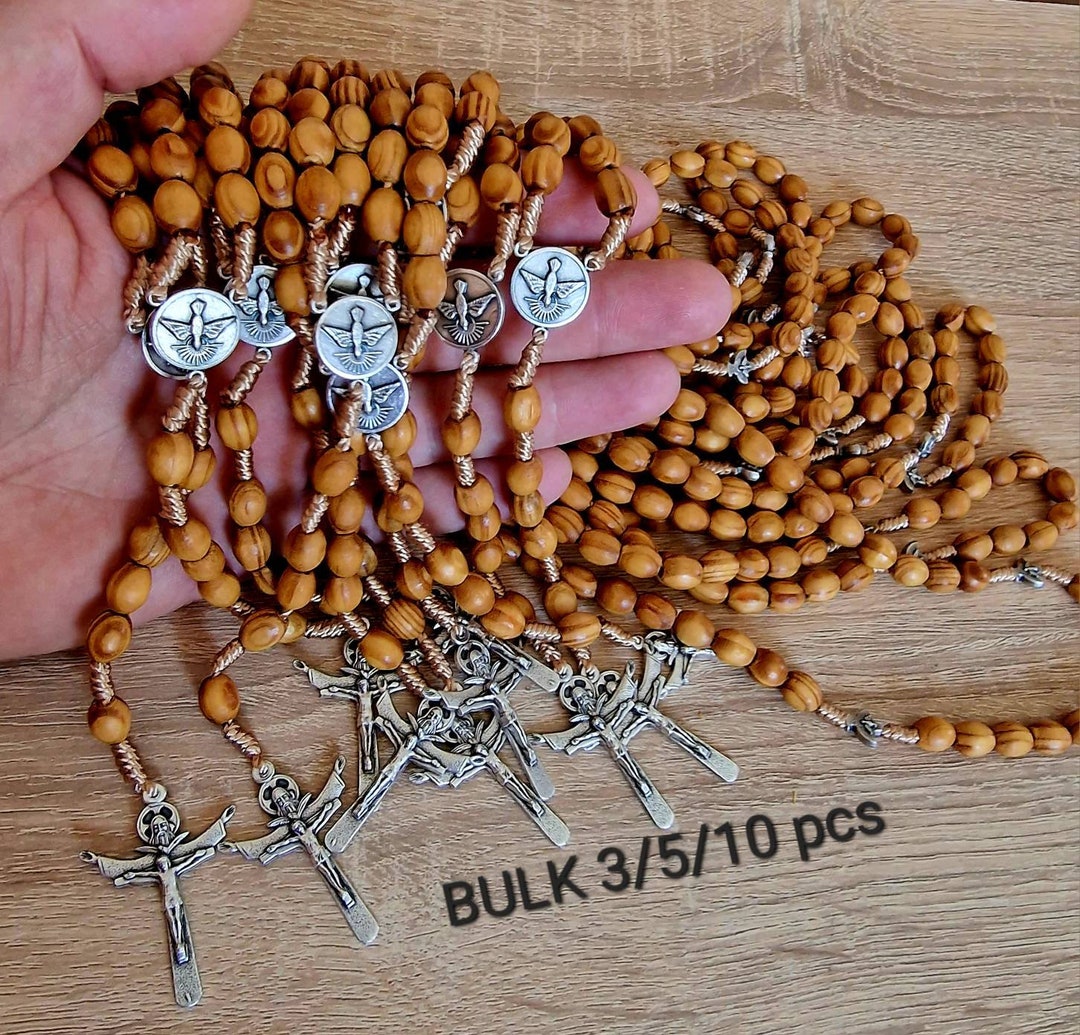 WHOLESALE Traditional Holy Spirit Rosaries, Handmade Rosary, Bulk 3, 5 ...