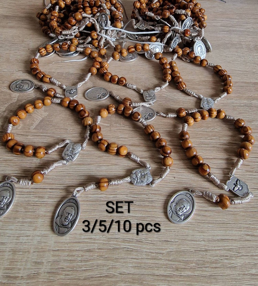 Wholesale Padre Pio Rosaries, Set 3, 5, 10pcs - Etsy
