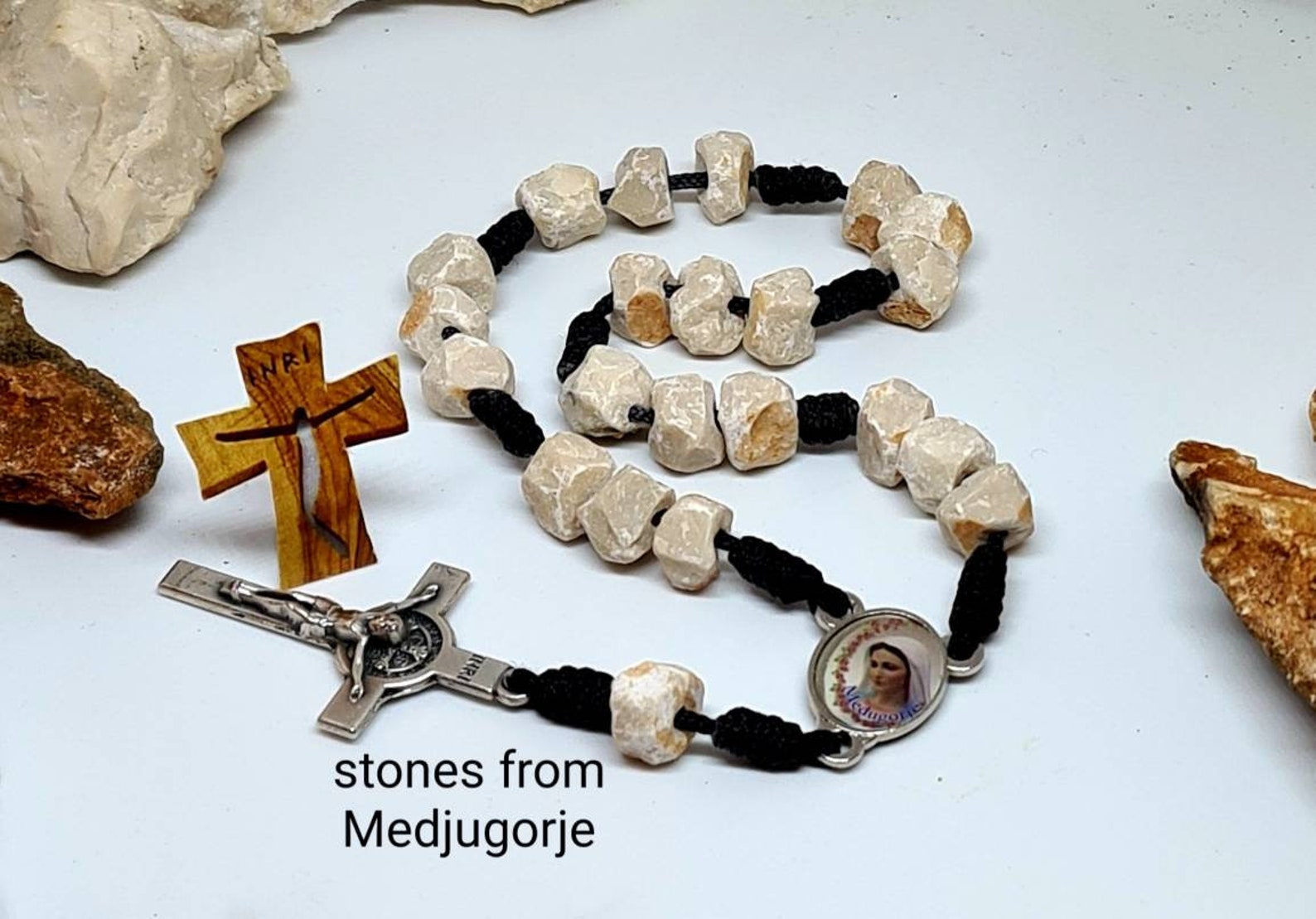 Peace Chaplet of Medjugorje Rosary With Stones Catholic | Etsy