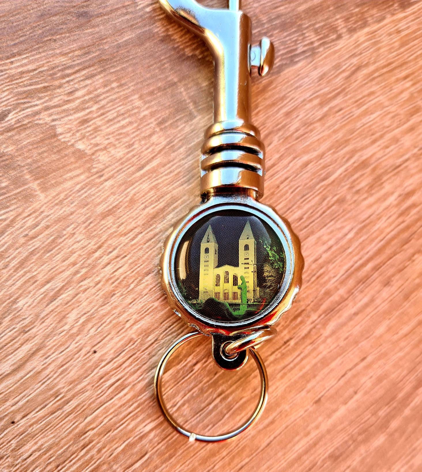 VIRGIN MARY MEDJUGORJE / Church St. James Keychain Pendant - Etsy