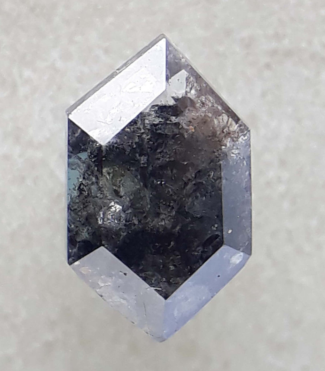 0.67 Ct Natural Loose Diamond Salt and papper Black Color | Etsy