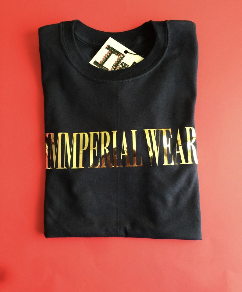 Immperial Wear Gold Graphics Crew Neck T-shirt - Etsy