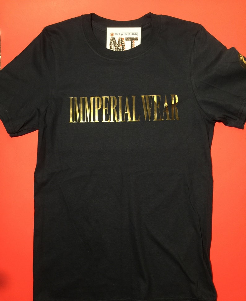 Immperial Wear Gold Graphics Crew Neck T-shirt - Etsy