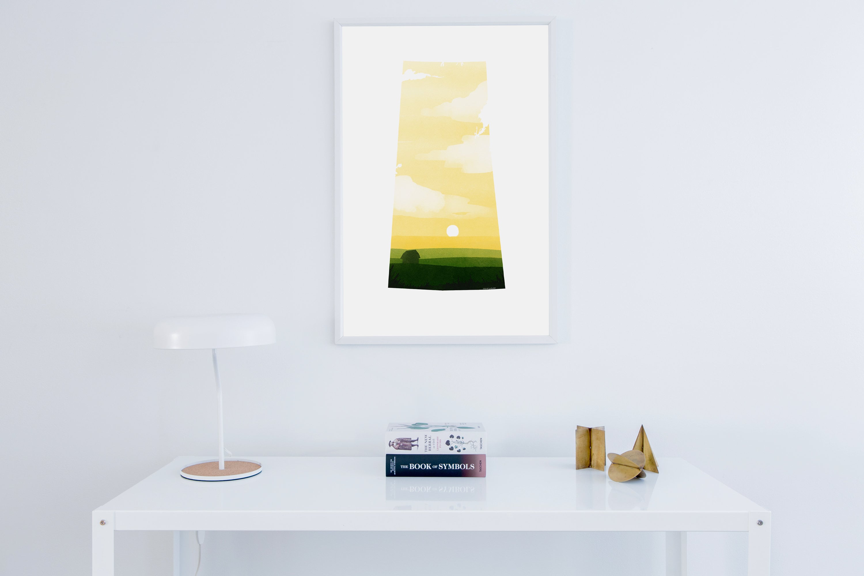 Saskatchewan Landscape Art Print - Hand Drawn Print, Landscape ...