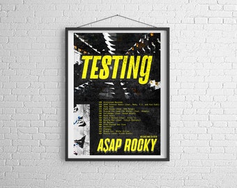 Asap Rocky Testing Poster - Etsy