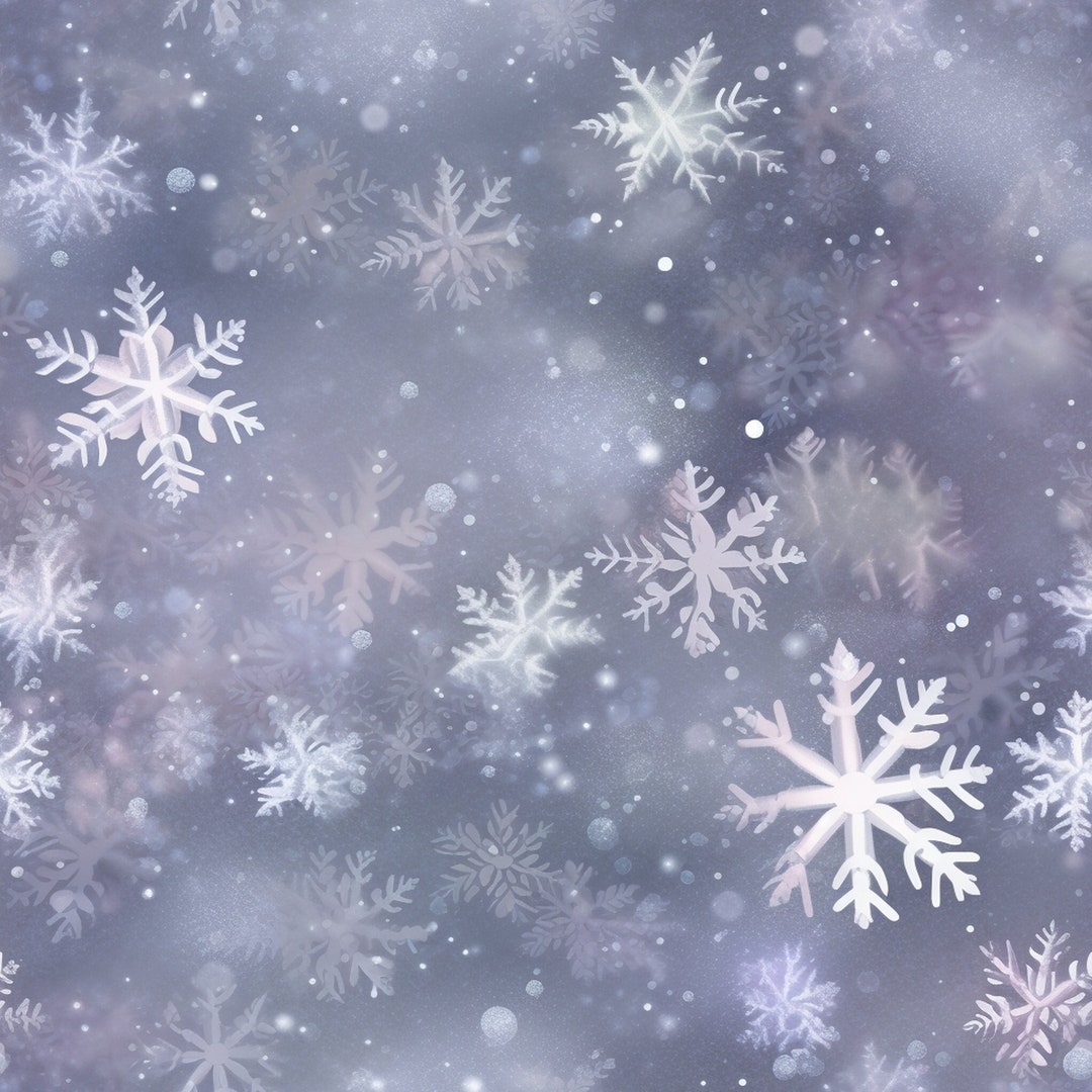 Snow / Snowfall / Winter / Wonderland / Snowflakes / Fabric / Journal ...