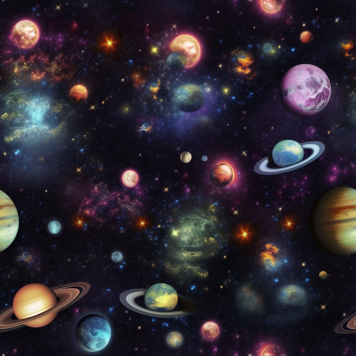 Outer Space / Stars / Cosmos / Planets / Blackhole / Fabric / Journal ...